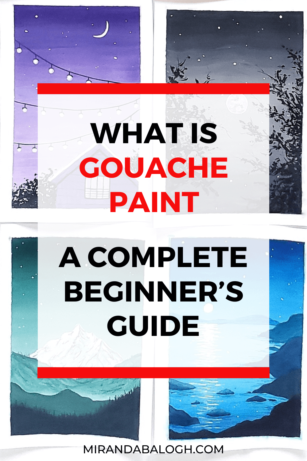What Is Gouache Paint (A Complete Beginner's Guide) | Miranda Balogh